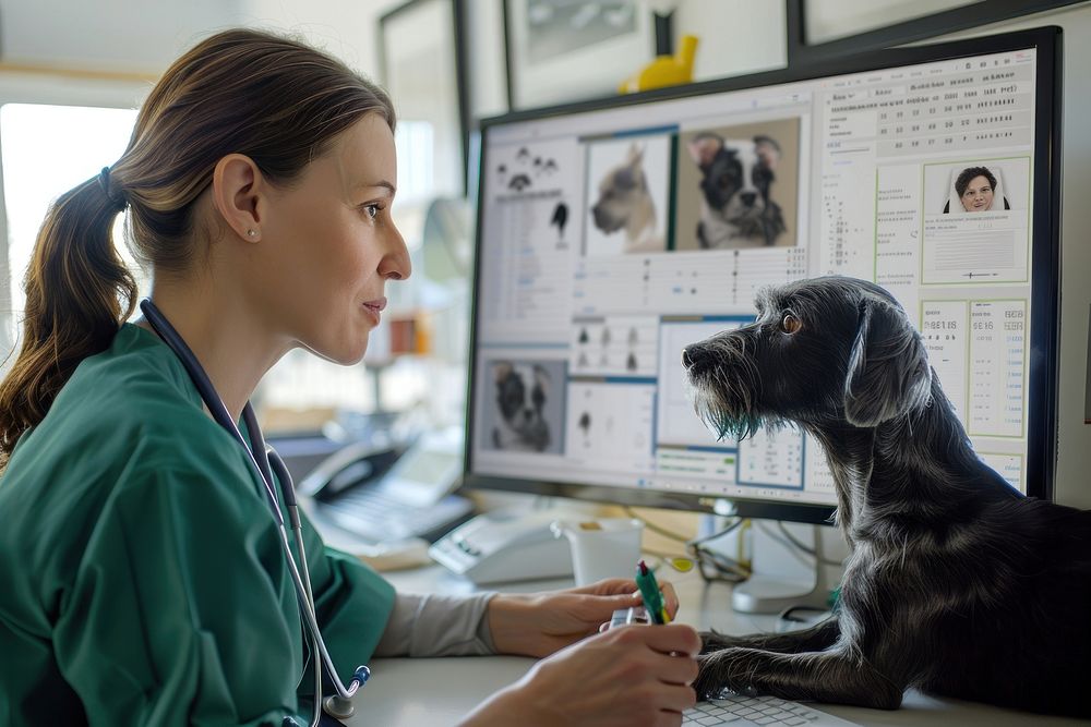 Veterinarian animal screen electronics. | Free Photo - rawpixel