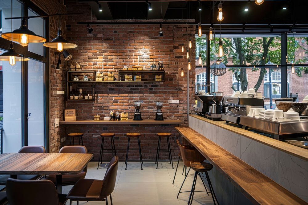 Modern cafe design interior restaurant | Free Photo - rawpixel
