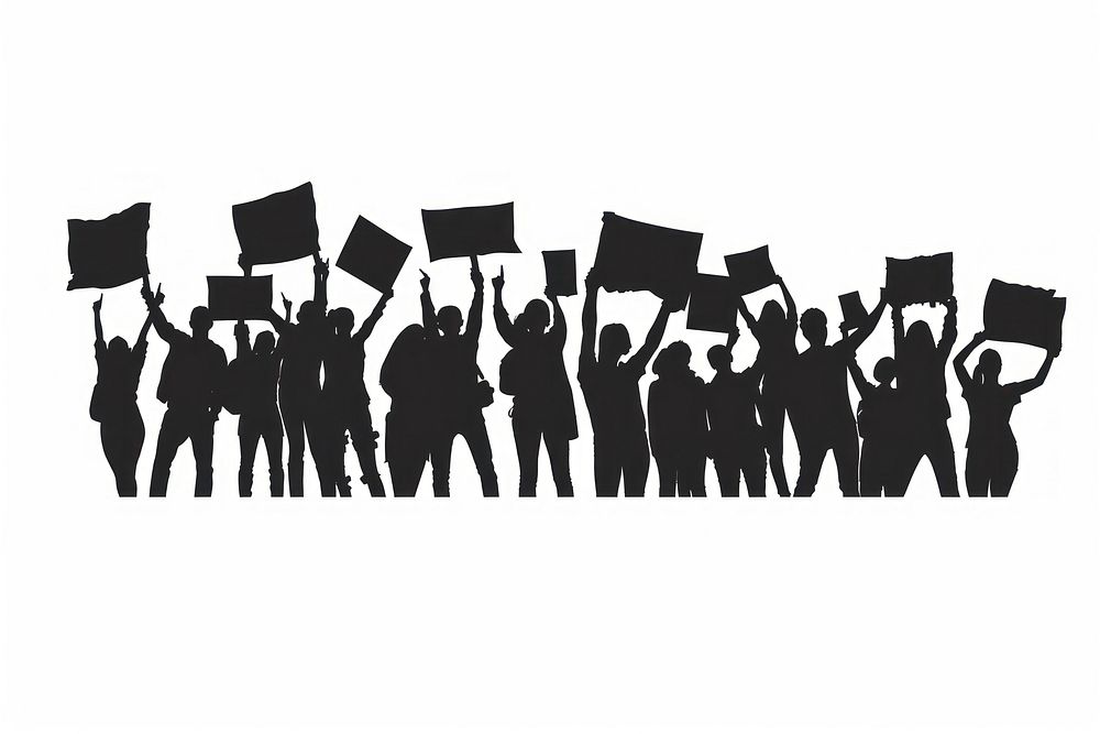 Protest silhouette accessories graduation | Free Photo Illustration ...