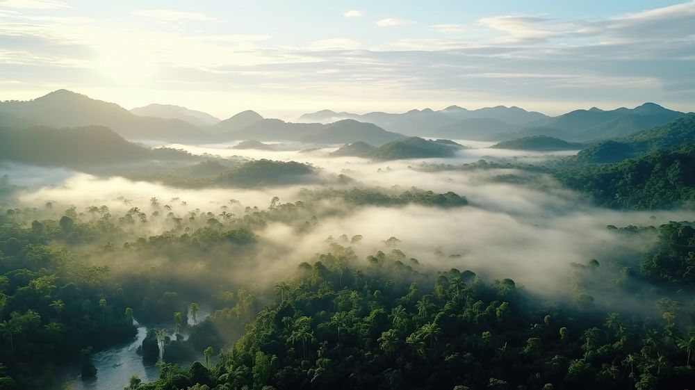 Rainforest land aerial view vegetation. | Free Photo - rawpixel