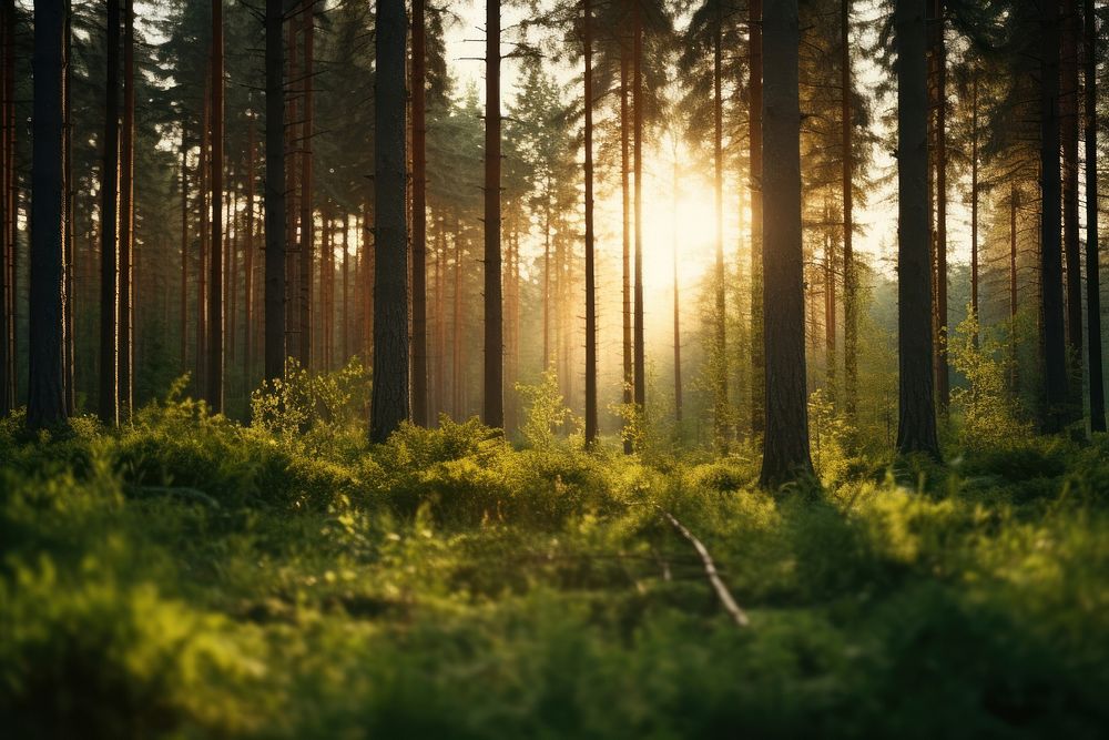 Deep pine forest background vegetation | Free Photo - rawpixel