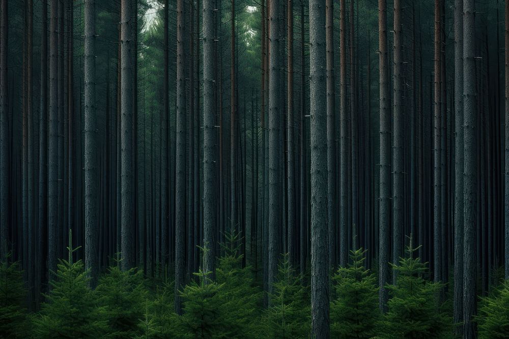 Deep pine forest background vegetation | Free Photo - rawpixel