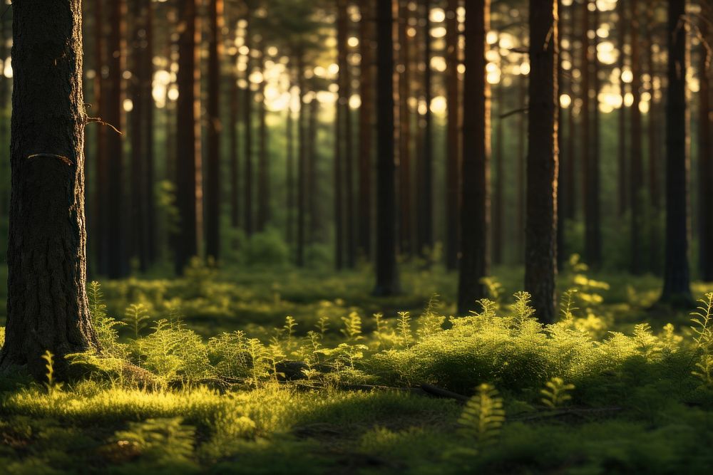 Deep pine forest background vegetation | Premium Photo - rawpixel