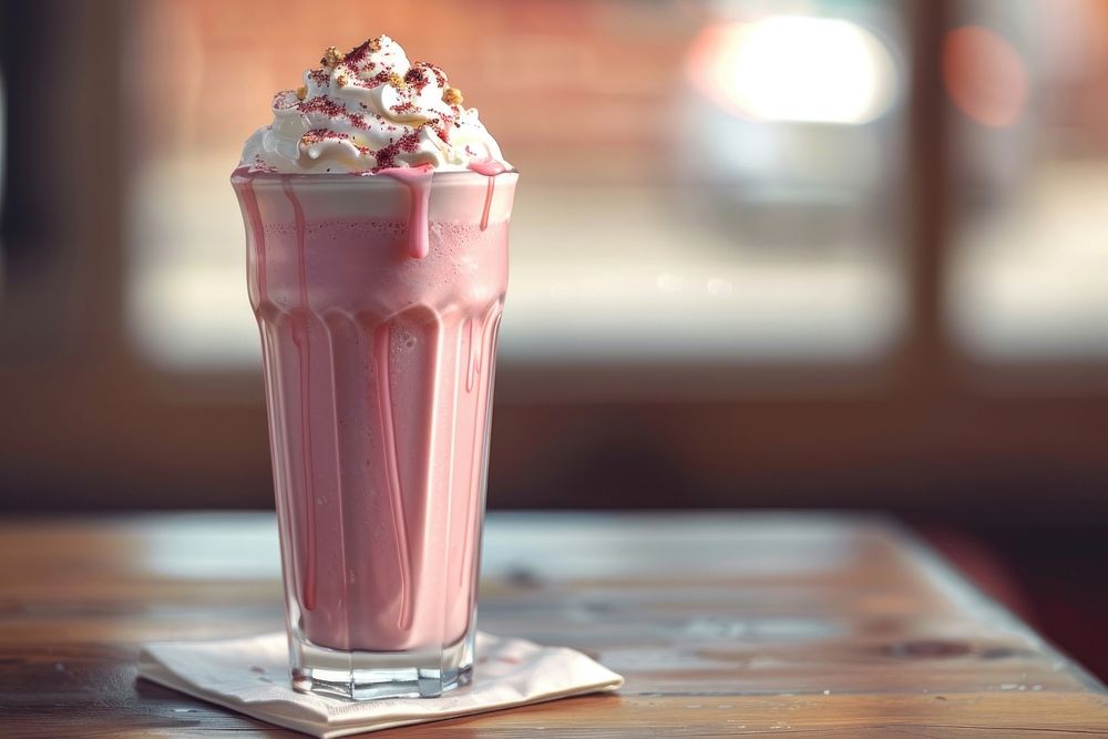 Milkshake beverage smoothie dessert. | Free Photo - rawpixel