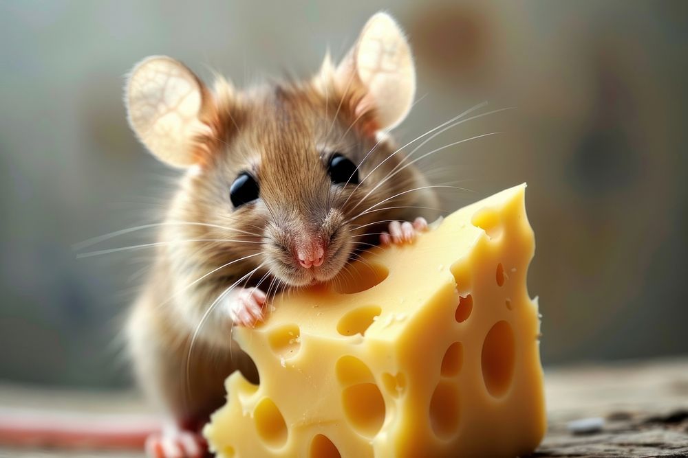Mouse cheese animal mammal. | Free Photo - rawpixel