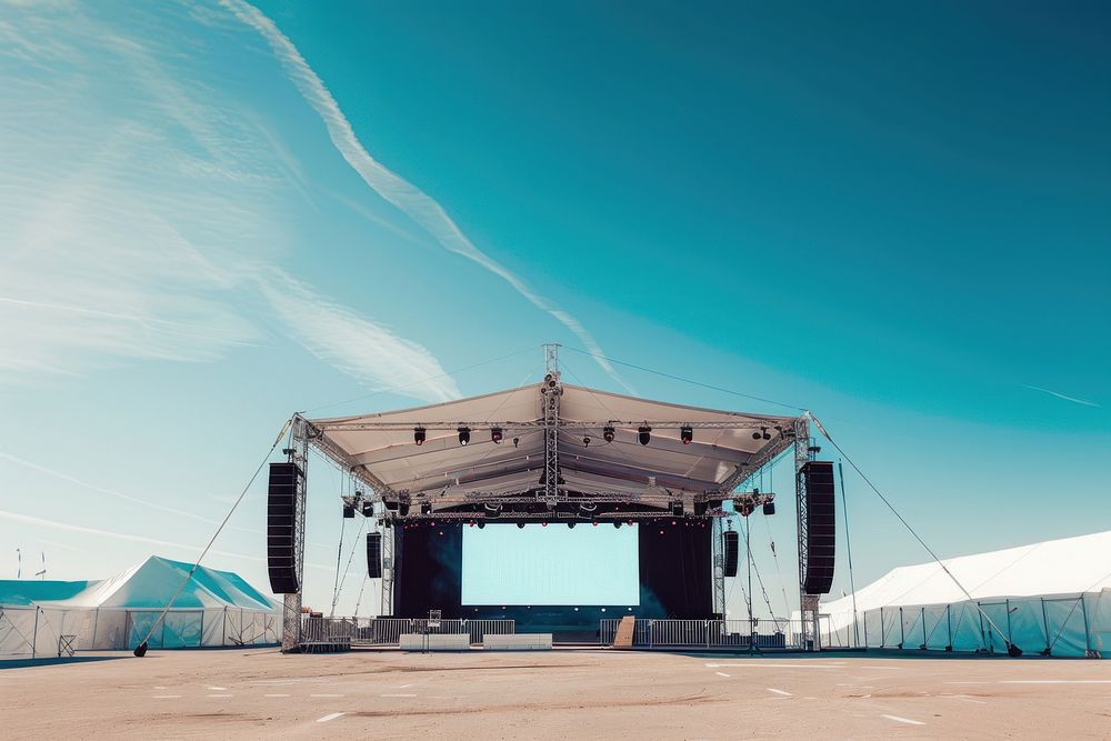 Outdoor concert stage construction empty | Free Photo - rawpixel