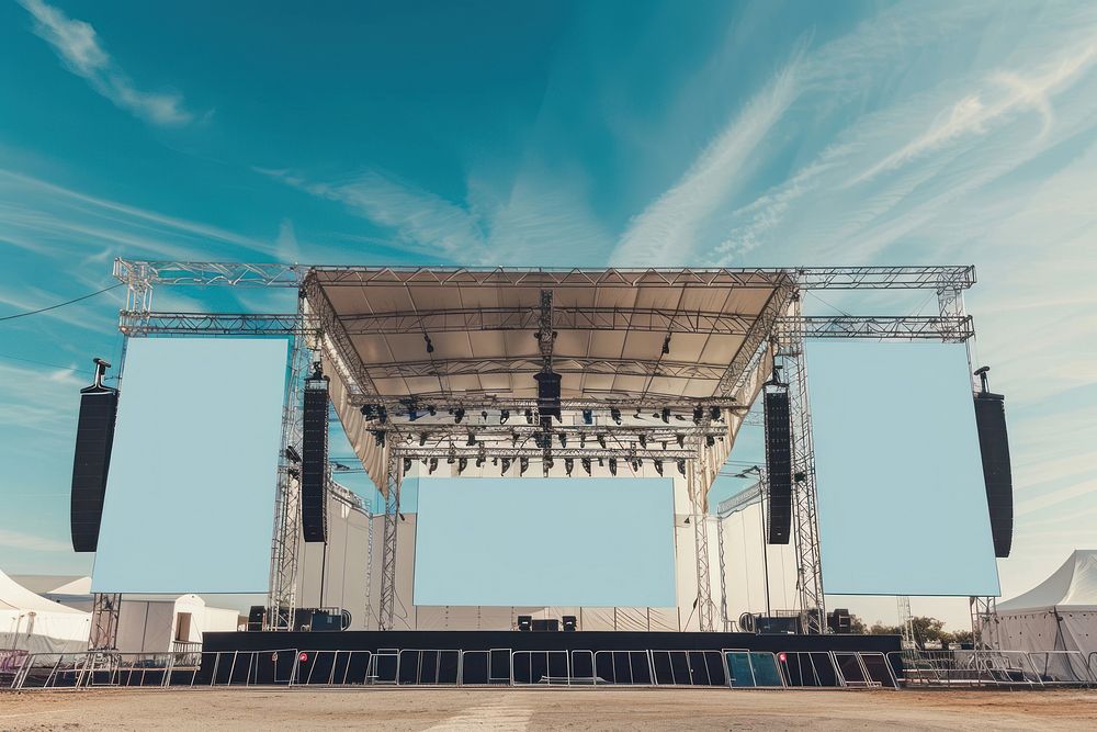 Outdoor concert stage construction empty | Premium Photo - rawpixel