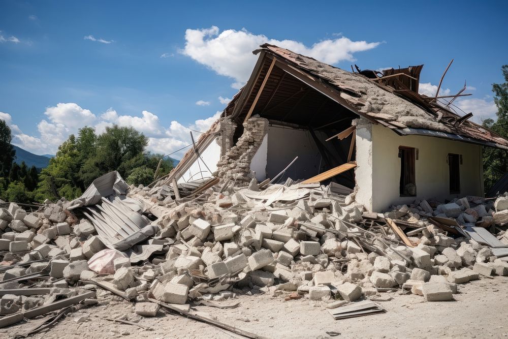 Destroyed house rural area an | Free Photo - rawpixel