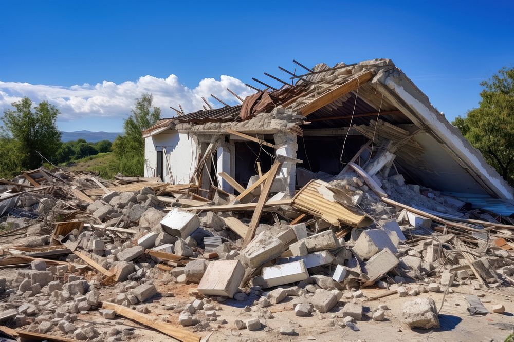 Destroyed house rural area an | Free Photo - rawpixel