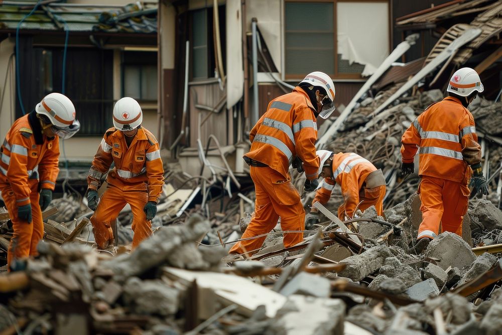 Rescue team earthquake helmet clothing. | Free Photo - rawpixel