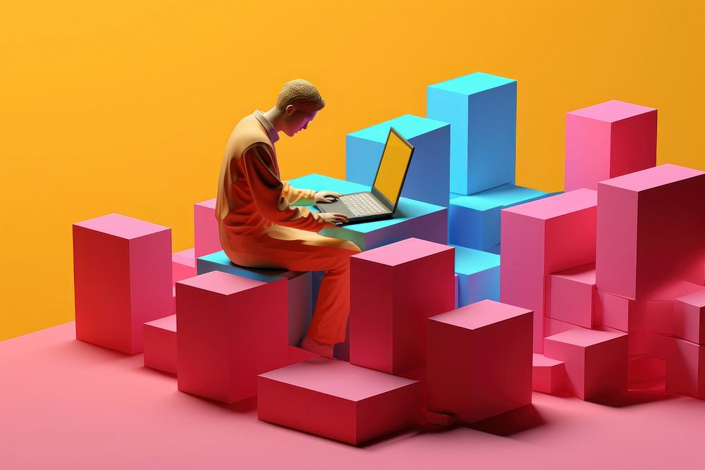 Person using computers art electronics | Free Photo Illustration - rawpixel