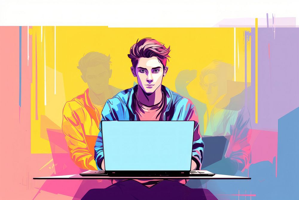 Person using computers art electronics | Free Photo Illustration - rawpixel