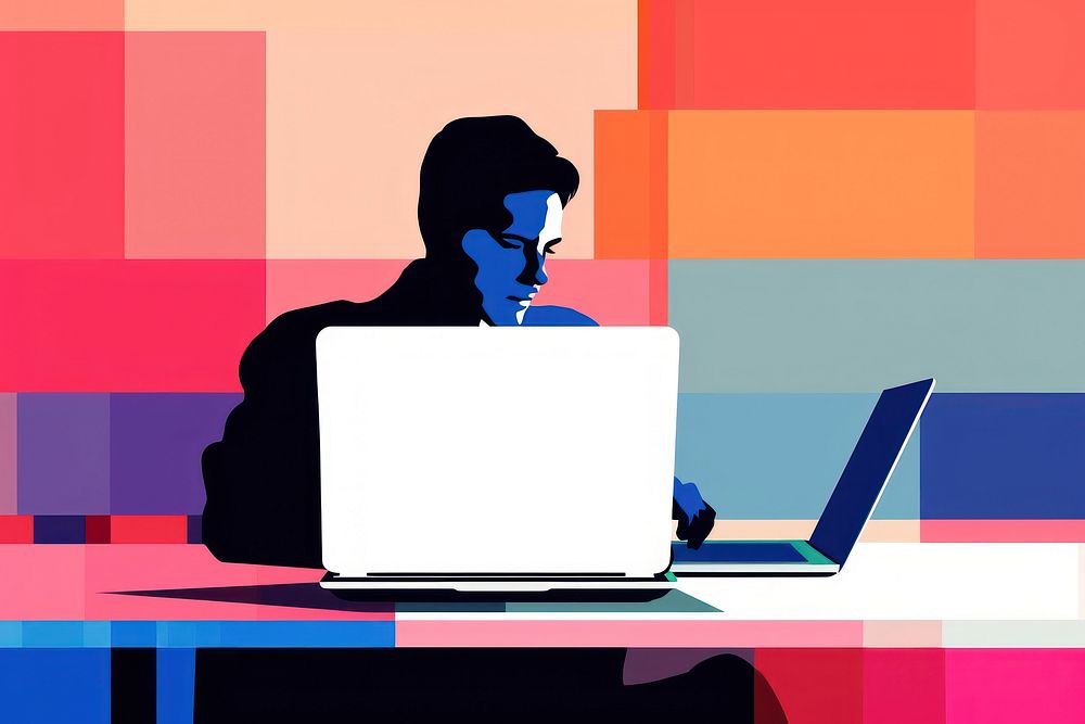 Person using computers art electronics | Free Photo Illustration - rawpixel