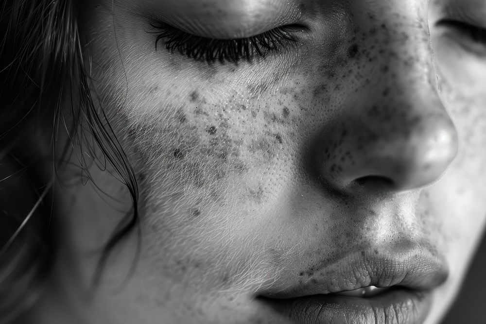 Woman face skin texture freckle | Free Photo - rawpixel