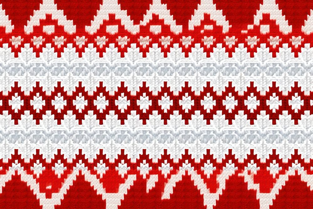 Christmas knitted pattern embroidery stitch | Free Photo Illustration ...
