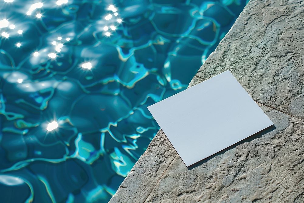 Card mockup pool swimming pool | Premium Photo - rawpixel