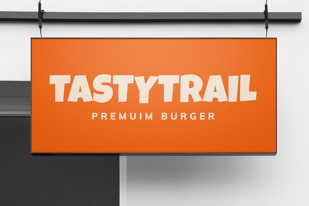 Hanging burger shop sign | Free Photo - rawpixel