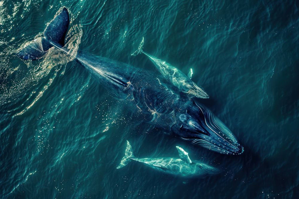 blue whale its baby animal | Free Photo - rawpixel