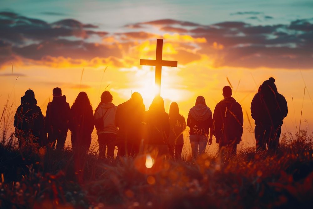 Group People Holding Cross Praying | Free Photo - rawpixel