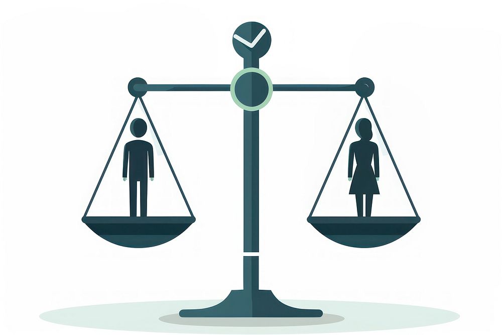Gender equality scale appliance person. | Free Photo Illustration ...