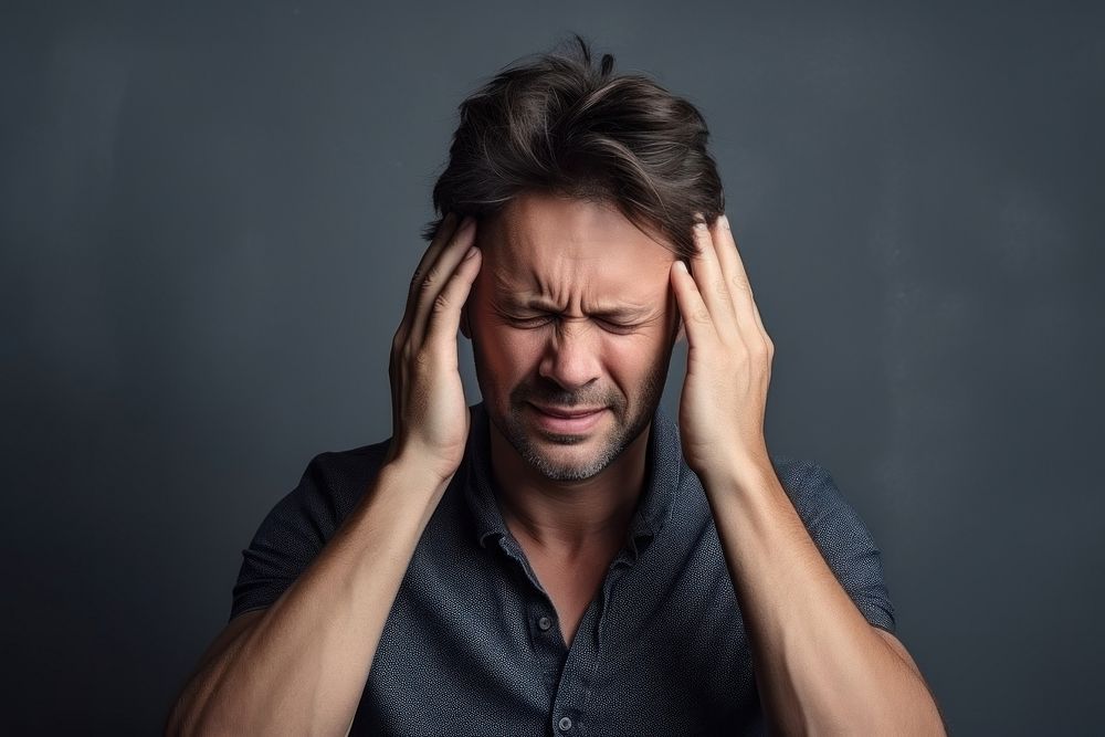 Stressed man head worried person. | Free Photo - rawpixel