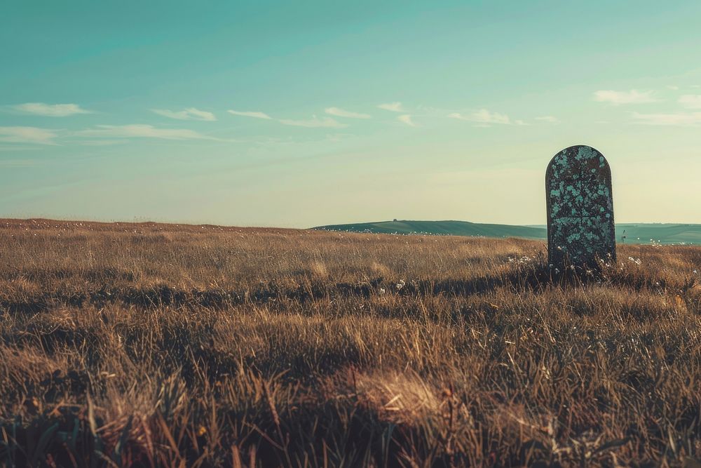 Aesthetic grave landscape wallpaper gravestone | Free Photo - rawpixel