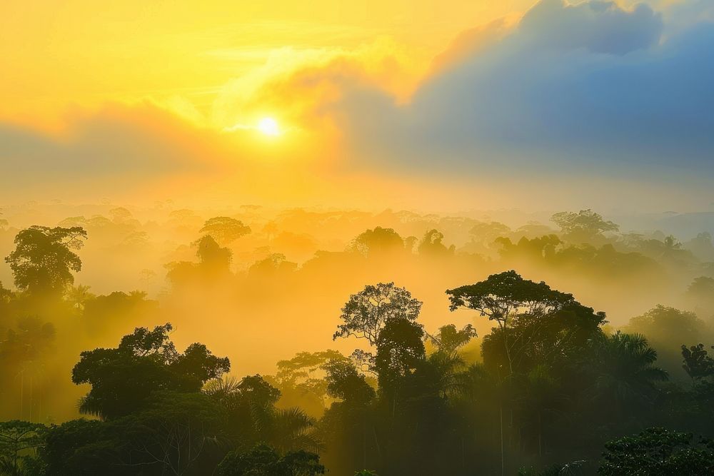 Amazon rainforest sky vegetation landscape. | Free Photo - rawpixel