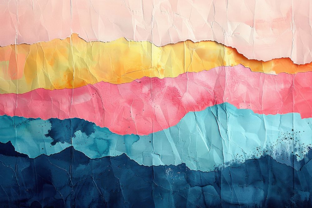 Field paper art painting. | Free Photo - rawpixel