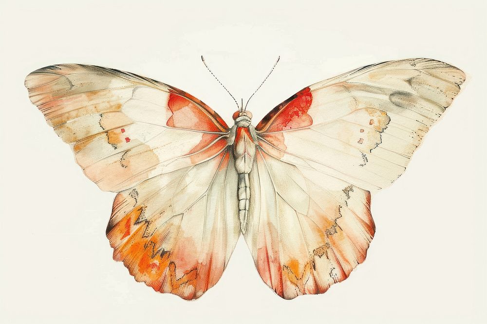 Butterfly invertebrate illustrated drawing. | Free Photo Illustration ...