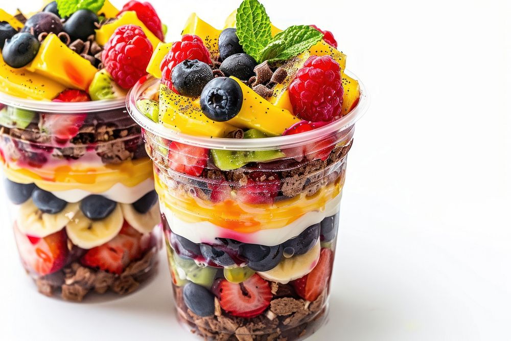 Parfait granola produce dessert. | Premium Photo - rawpixel