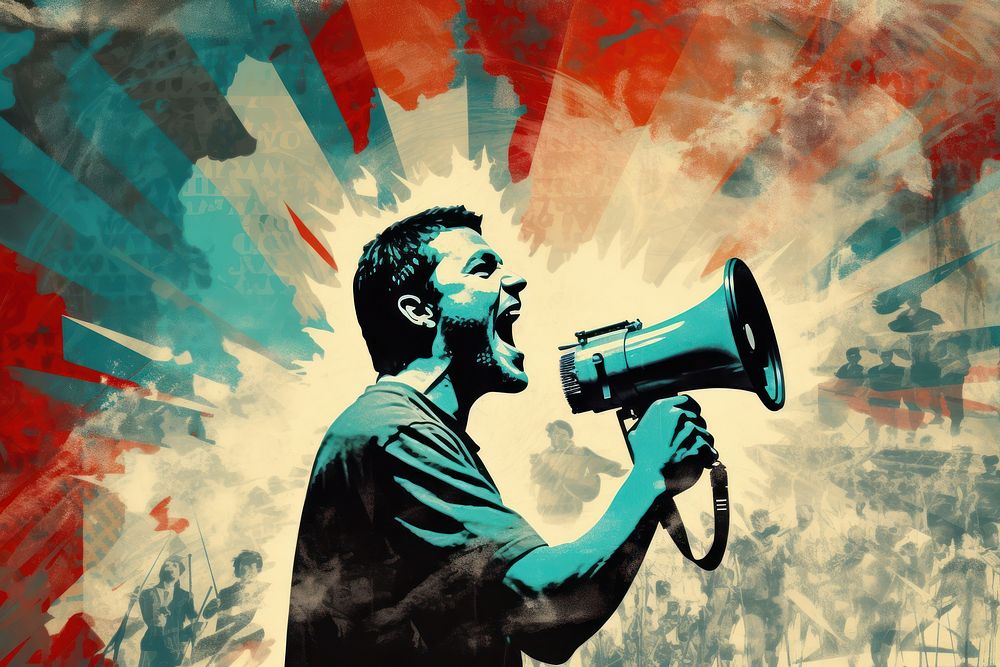 Art freedom speech and shouting | Free Photo Illustration - rawpixel