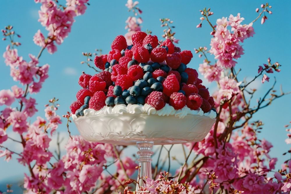Parfait outdoors produce dessert. | Free Photo - rawpixel