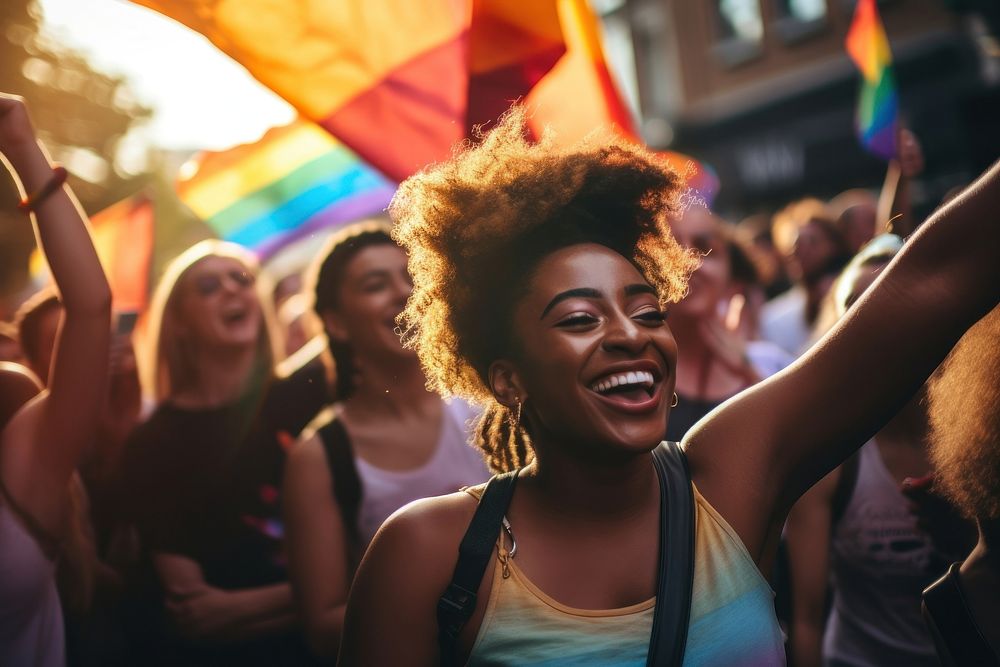 Black people celebrating pride parade | Free Photo - rawpixel