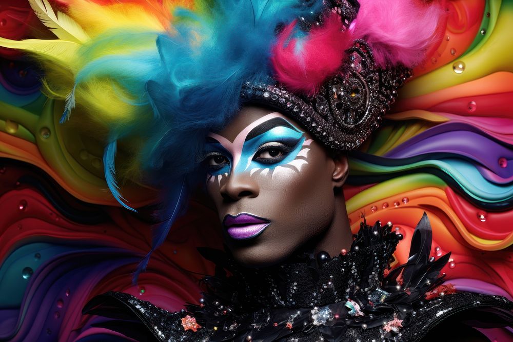 Portrait black drag people happy | Free Photo - rawpixel