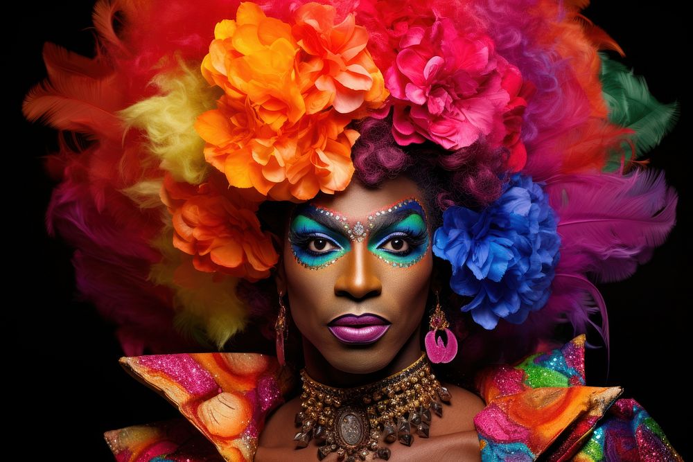 Portrait black drag people happy | Free Photo - rawpixel