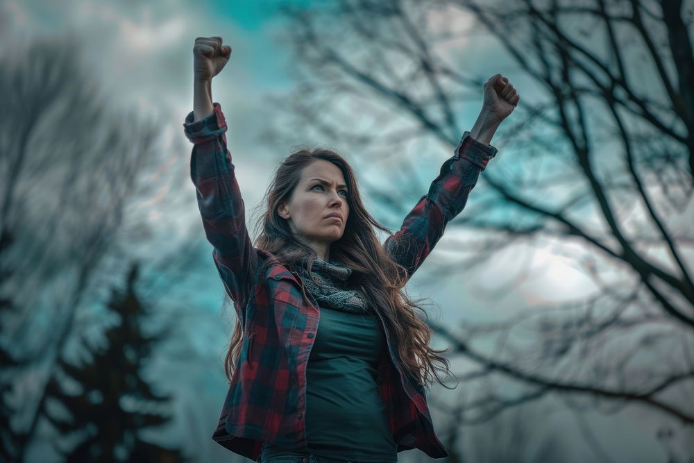 Woman face triumphant person. | Free Photo - rawpixel