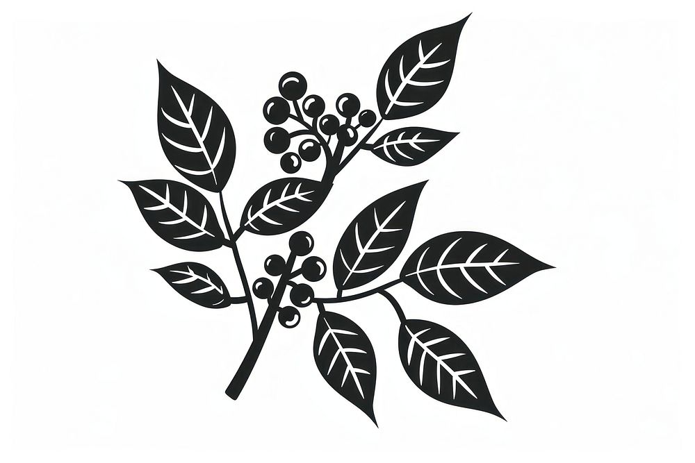 Coffee branch icon plant graphics | Free Photo Illustration - rawpixel