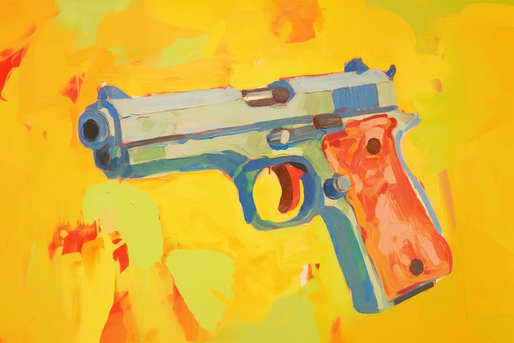 Oil painting illustration gun weaponry | Free Photo Illustration - rawpixel