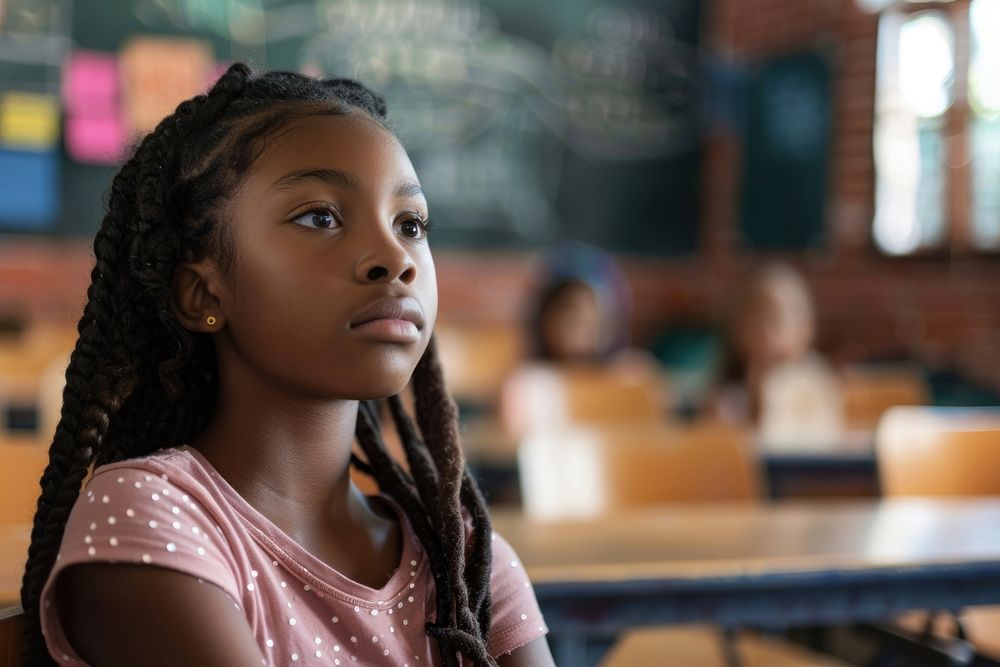 Young student black girl classroom | Free Photo - rawpixel