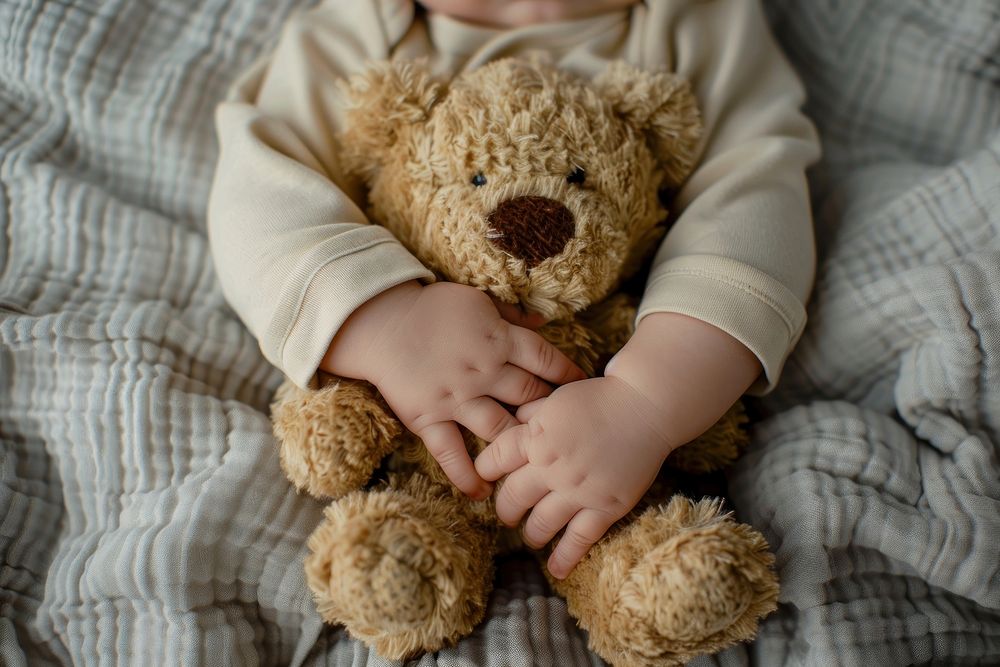 Baby hands baby teddy bear | Free Photo - rawpixel