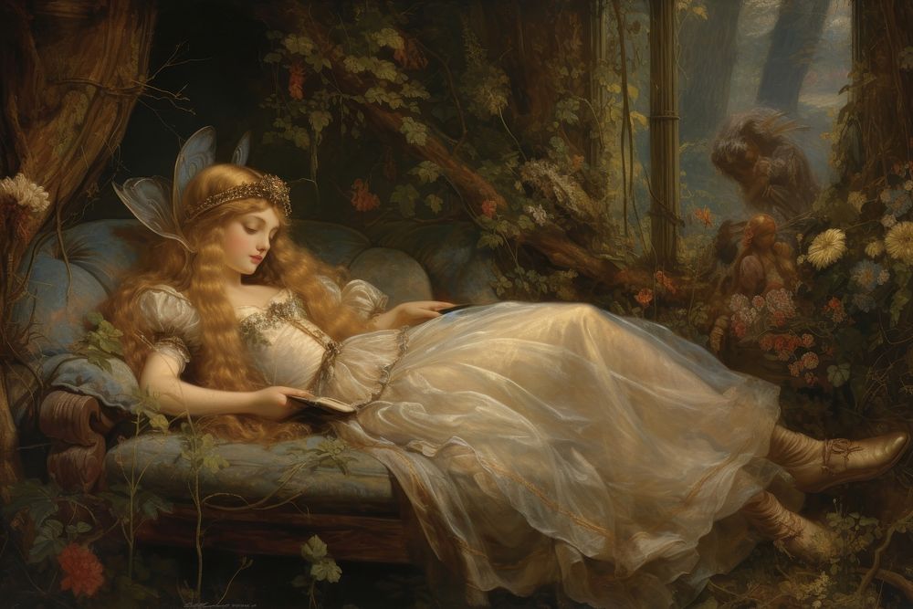 Fairy tale painting art clothing. | Free Photo Illustration - rawpixel