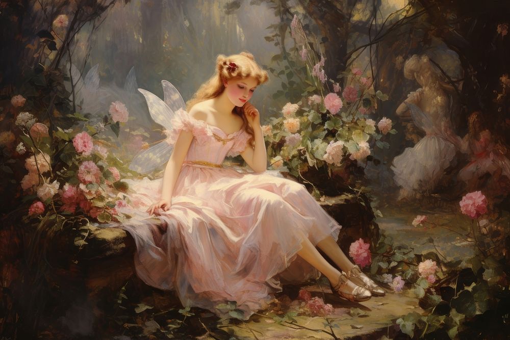Fairy tale painting art clothing. | Free Photo Illustration - rawpixel