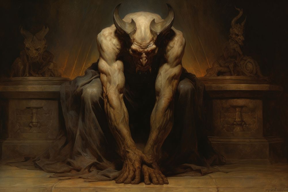 Satan painting art accessories. | Free Photo Illustration - rawpixel