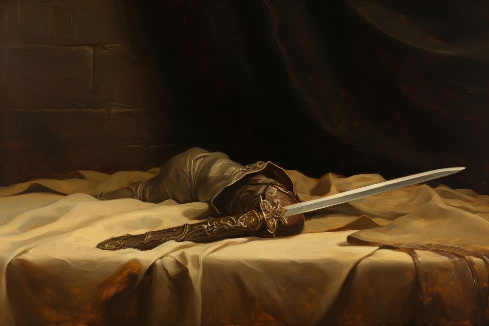Sword painting sword art. | Free Photo Illustration - rawpixel