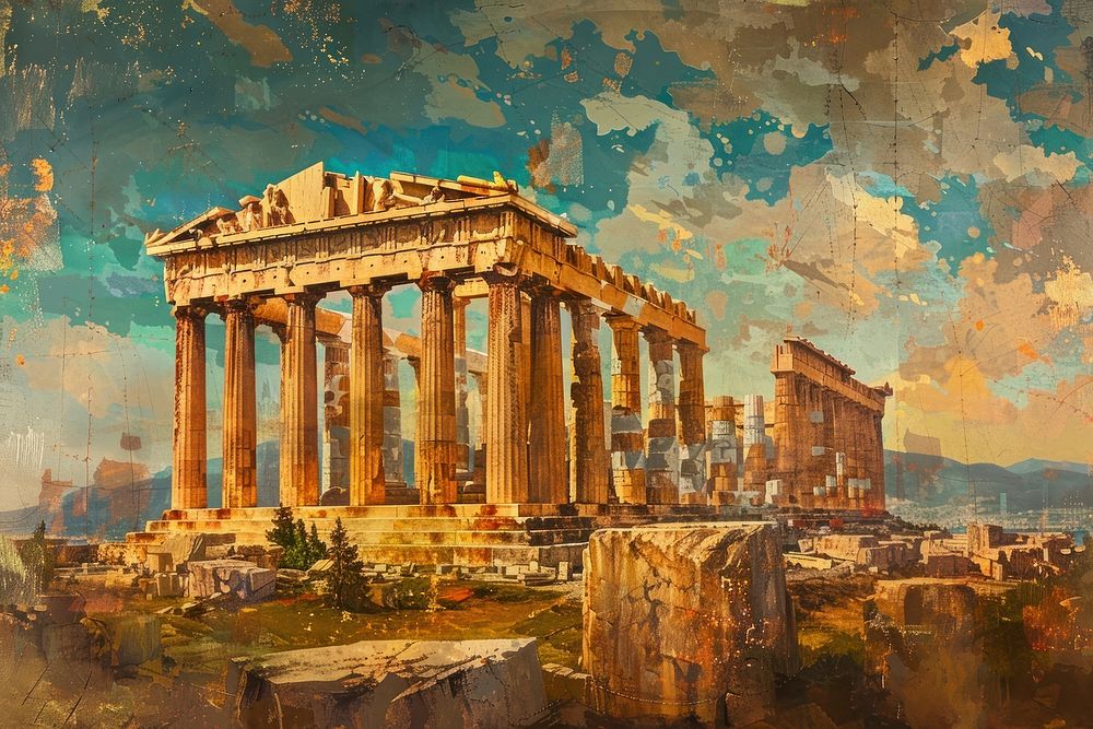 Pathenon architecture parthenon building. | Free Photo Illustration ...