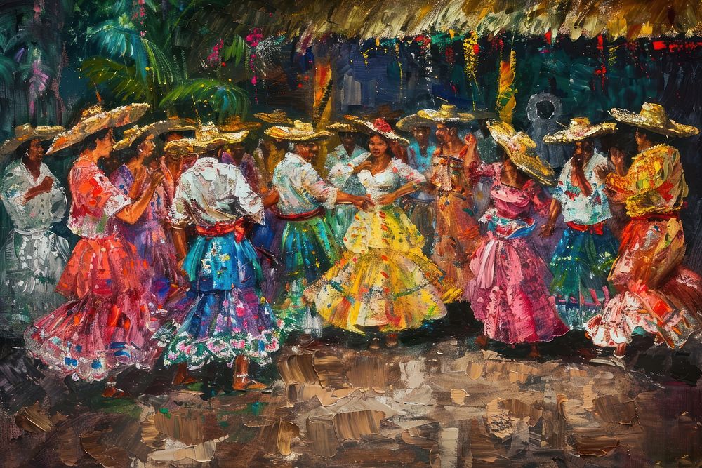 Hispanic festival painting recreation clothing. | Free Photo ...