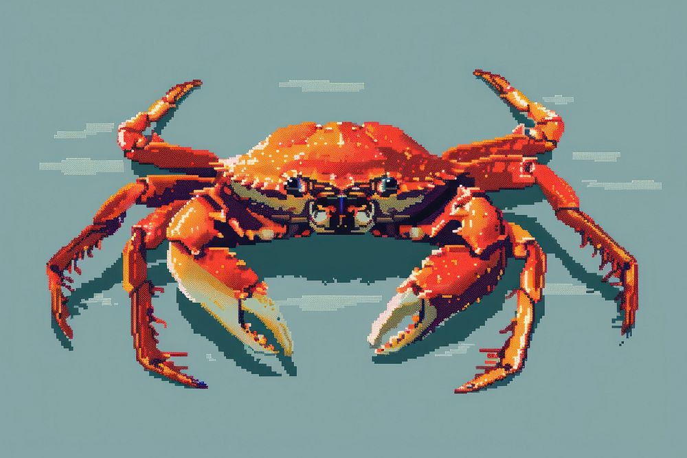 Crab invertebrate dinosaur seafood. | Free Photo Illustration - rawpixel