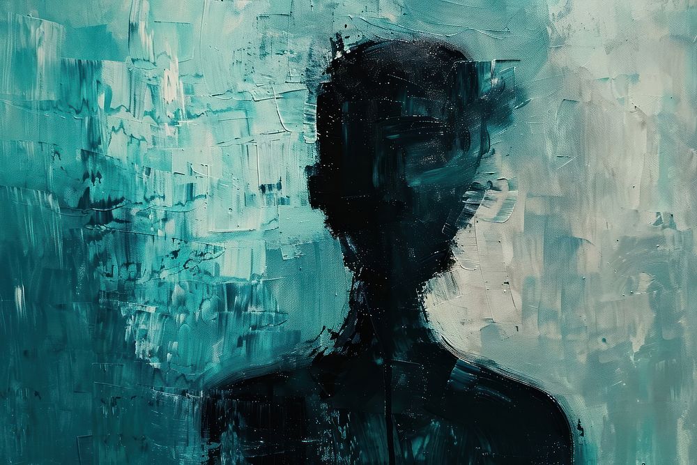 Mental health painting person art. | Free Photo Illustration - rawpixel