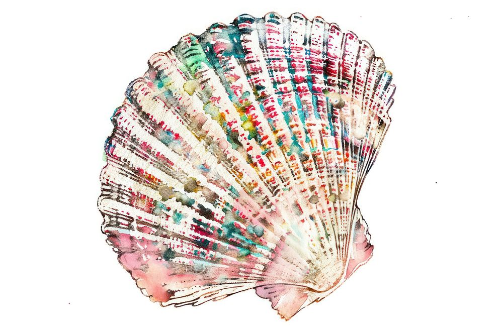 Scallop invertebrate seashell seafood | Free Photo Illustration - rawpixel