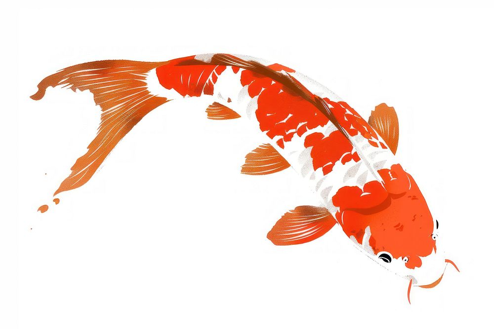 Japanese calligraphy koi fish animal | Free Photo Illustration - rawpixel